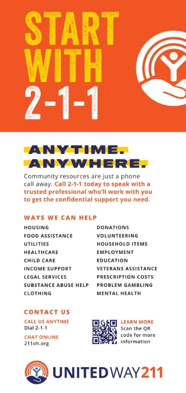 Downloadable United Way 211 Materials - United Way of Greater Cleveland